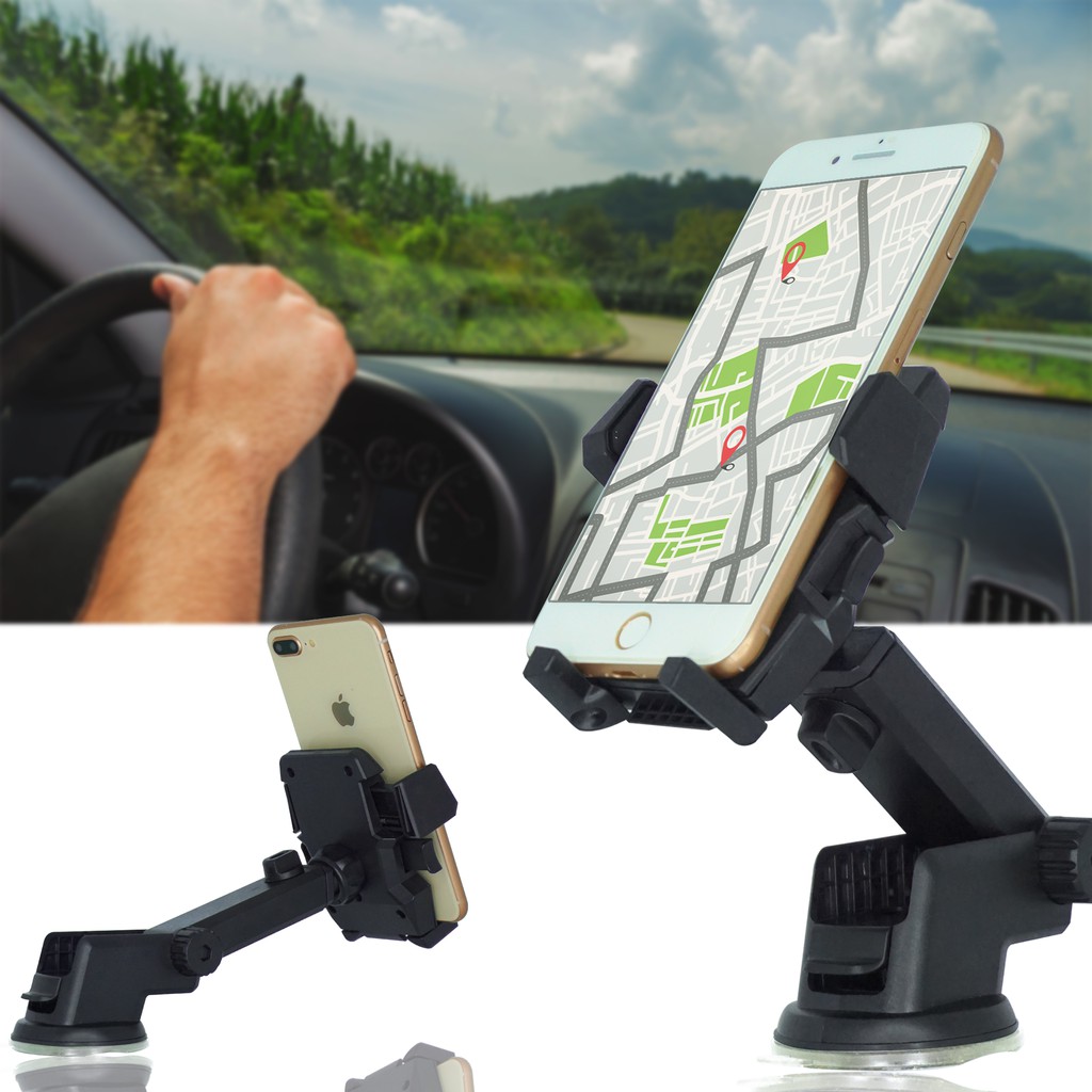 Jual OneSOS Holder HP Mobil Long Neck Car Mount 360 Degree Rotation ...