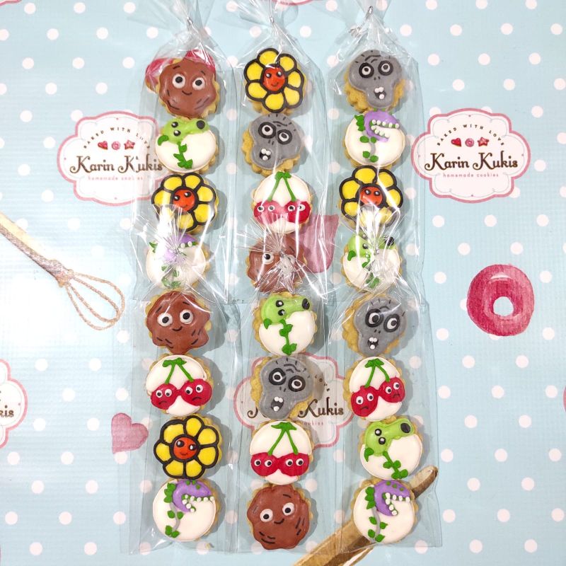 Jual KUKIS HIAS, KUKIS KARAKTER ISI 4 TEMA PLANT VS ZOMBIE (minimal 10 ...