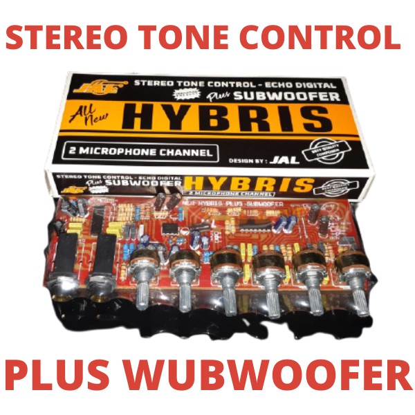 Jual HYBRIS KIT DRIVER TONE CONTROL STEREO MIC ECHO SUBWOOFER 2 ...