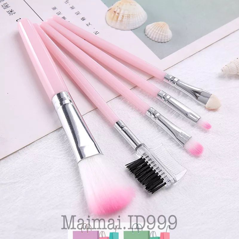Jual SET Kuas 5 IN 1 Make Up / Kuas Makeup isi 5pcs Set Premium MAIMAI ...