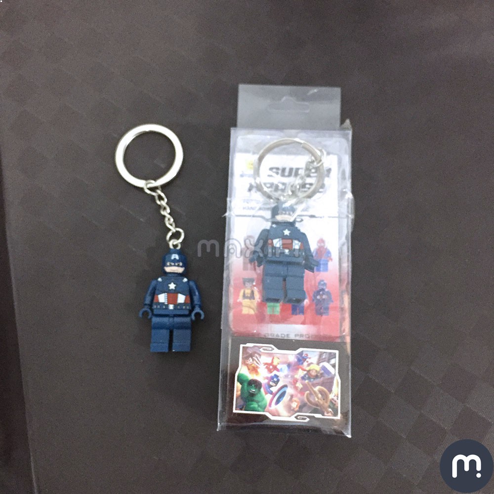Jual Mini Figure Lego Bricks Keychain - Marvel Avengers Super Hero ...