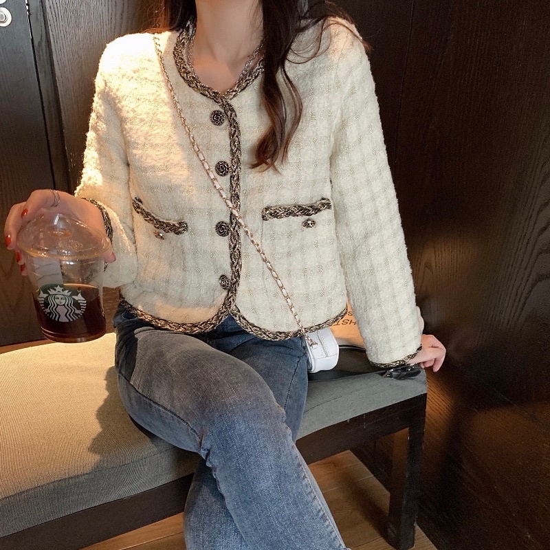 Jual Karen Outer (Korean Tweed Outer Import) | Shopee Indonesia