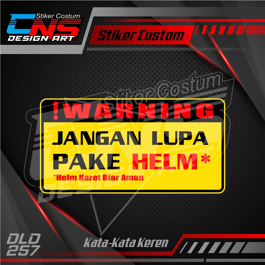 Jual Stiker Warning/Peringatan Kata-Kata Lucu/Kocak/Keren Ukuran 20cm - Stiker Variasi Mobil ...