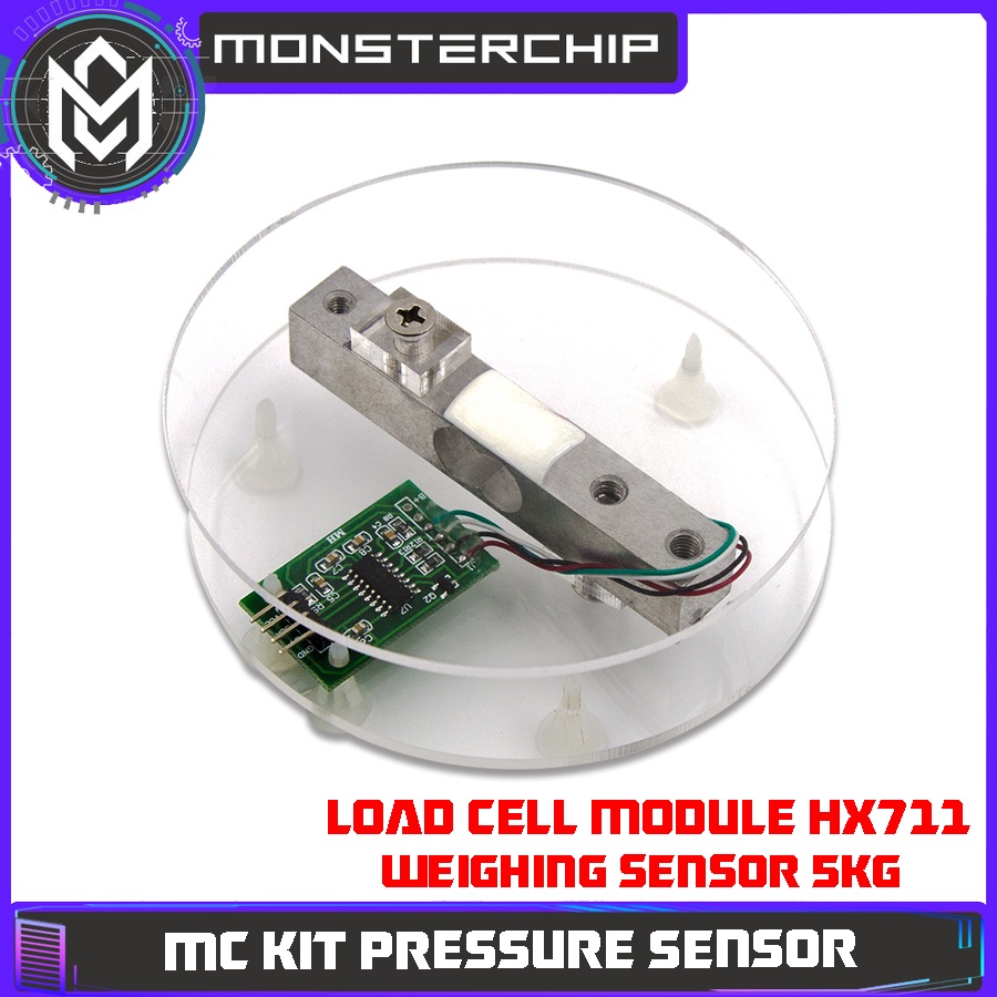 Jual KIT LOAD CELL PRESSURE SENSOR HX711 5KG DIY TIMBANGAN DIGITAL ARDUINO | Shopee Indonesia