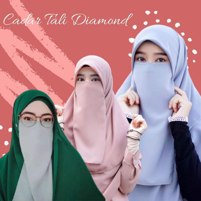 Jual CADAR TALI DIAMOND / NIQAB TALI BAHAN DIAMOND SIFON FINE WOLFIS ...