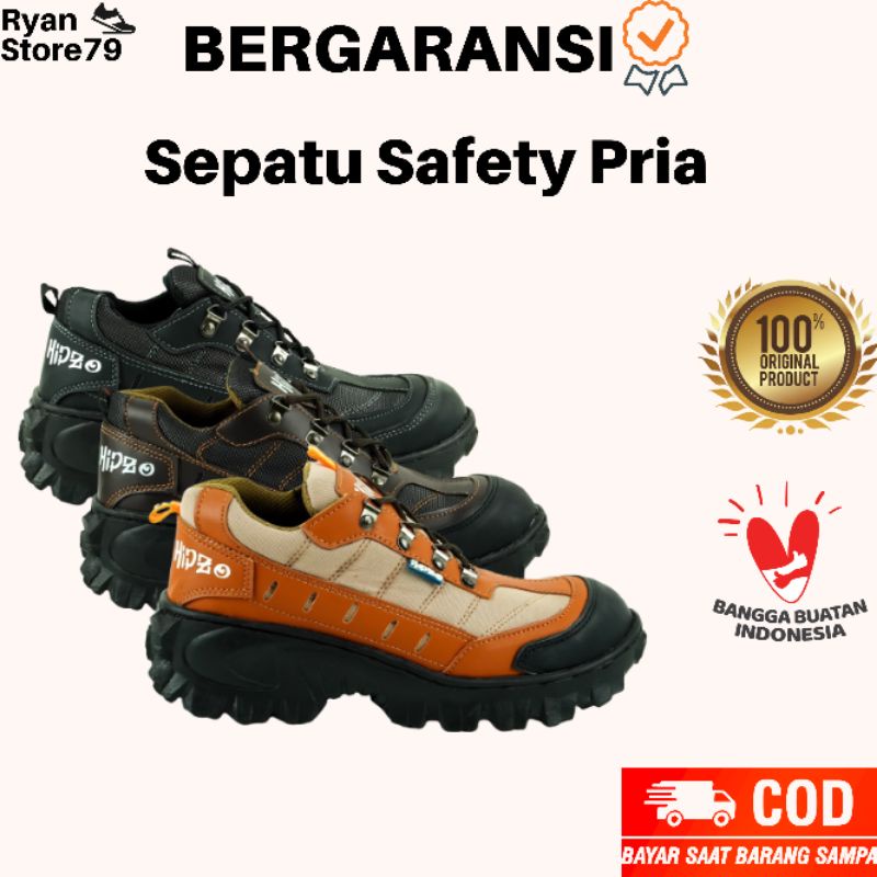 Jual Sepatu Safety Boots Low Sepatu Kerja K3 Lapangan Proyek Kontraktor ...
