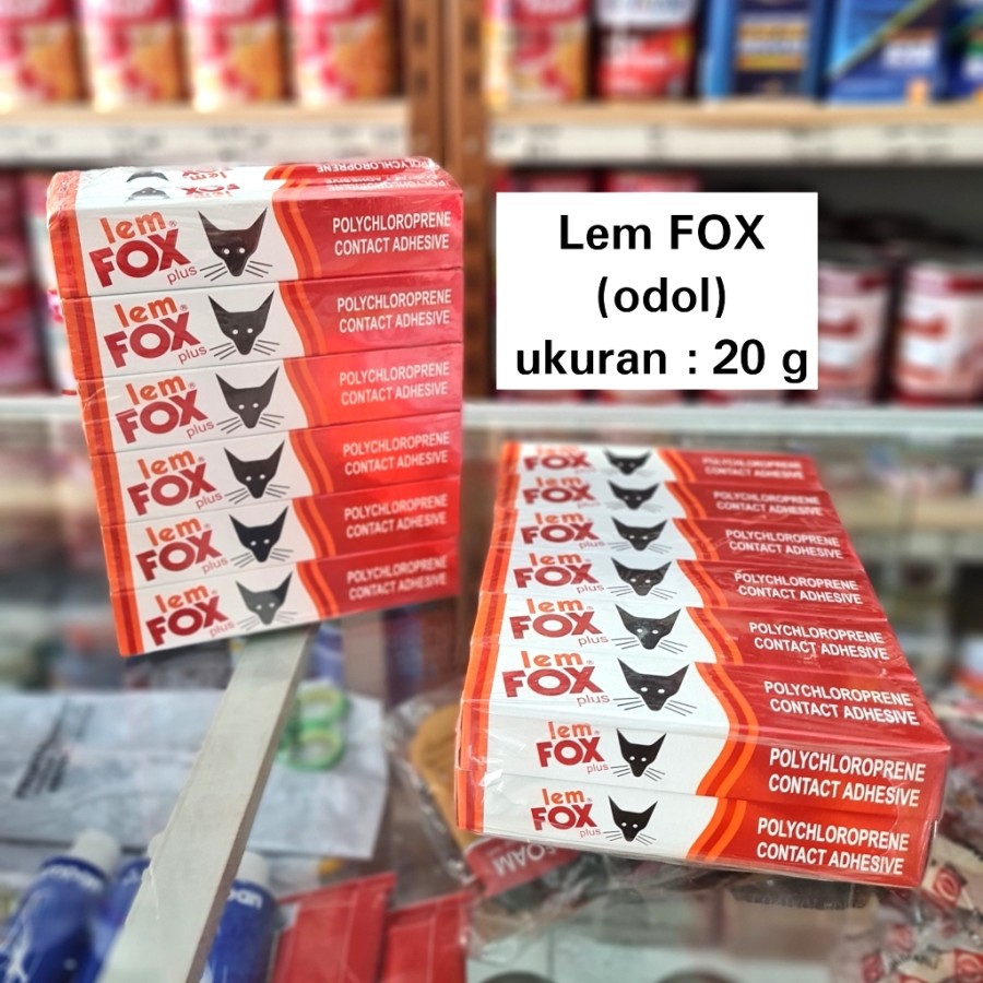 Jual LEM FOX PLUS TUBE 20 GRAM ORIGINAL / LEM FOX / LEM ODOL /LEM ...
