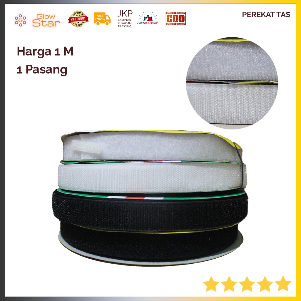 Jual Perekat Kretekan Velcro Strap Magic Tape Pengikat Perepet Kain ...