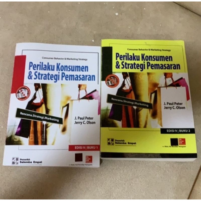 Jual perilaku konsumen & strategi pemasaran edisi 9 buku 1 dan 2 J Paul peter | Shopee Indonesia