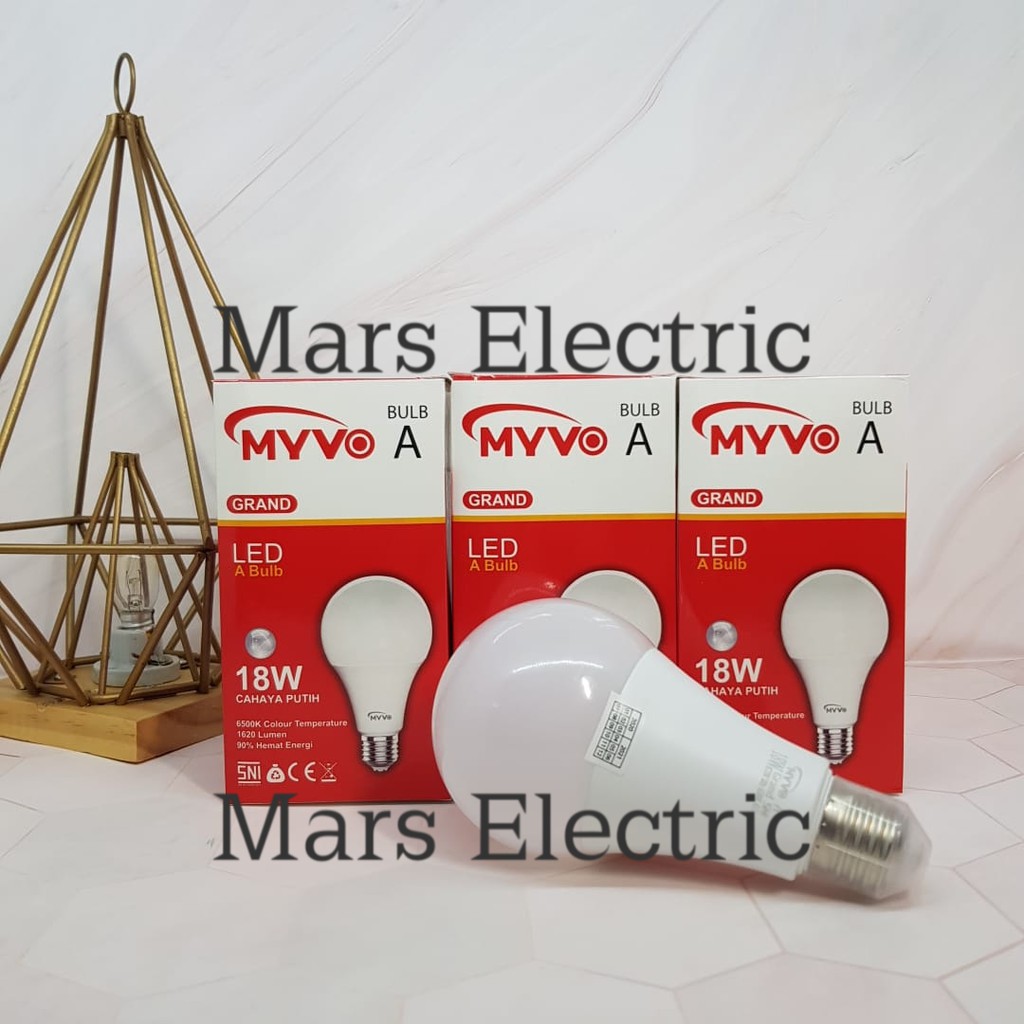 Jual LED MYVO GRAND A 18W 18 WATT PUTIH/ COOL DAYLIGHT | Shopee Indonesia