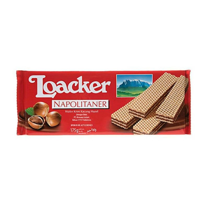 Jual Loacker Wafer Napolitaner 175 gr | Biskuit Snack Wafer Loacker ...