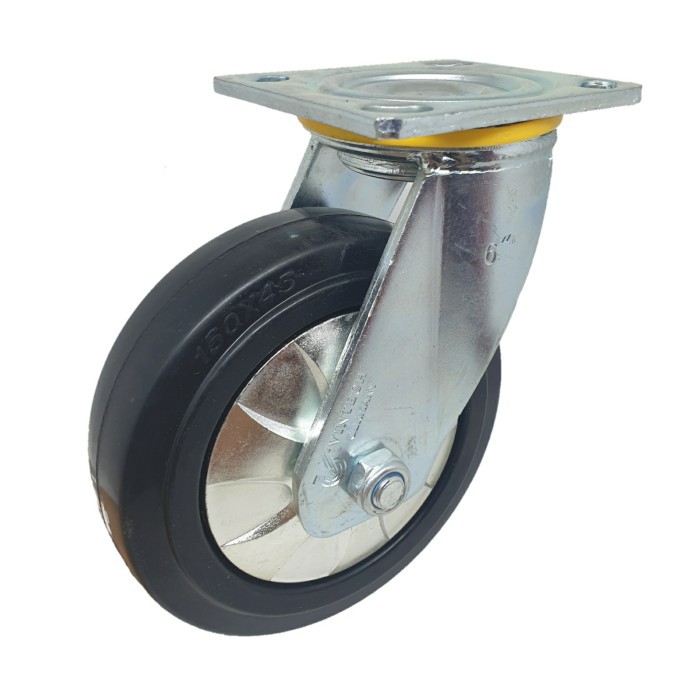 Jual Wheel Roda Karet Elastis Heavy Duty Vintech Germany 6 inch Hidup ...