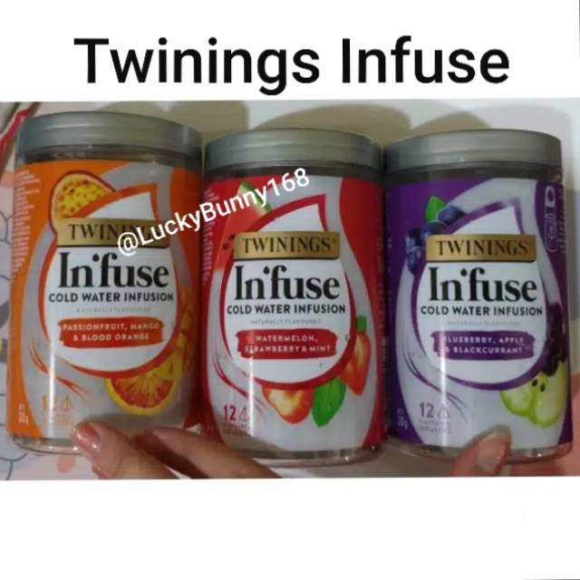 Jual twinings infuse strawberry tea blackcurrant tea cold water ...