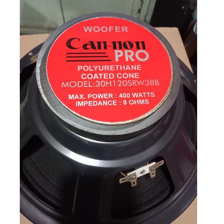 Jual Speaker 12 inch Cannon Pro Woofer Spiker Canon 12" 400W SRW 38 B ...