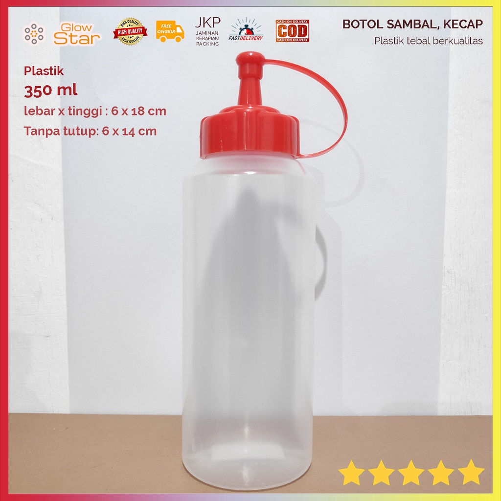 Jual Botol Saos Sambal Kecap Asin/Manis mayonaise, Bumbu Garam Lada ...