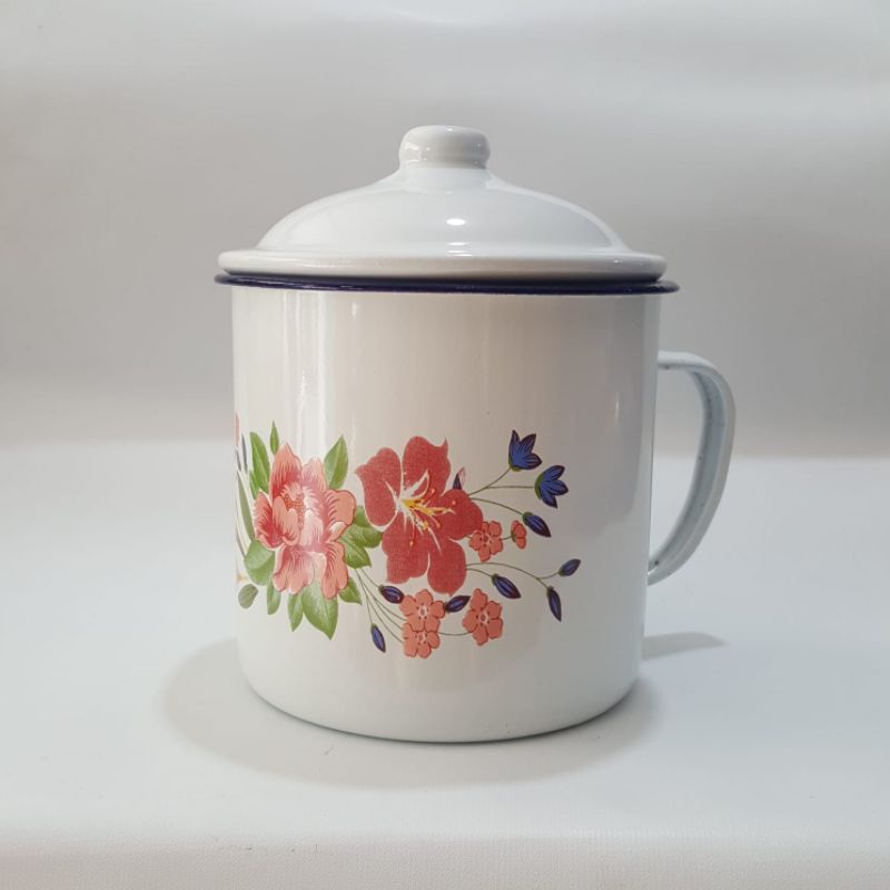 Jual Mug Enamel 12 / Cangkir Seng / Gelas Jadul / Mug Enamel / Gelas ...