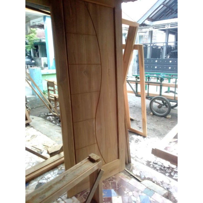 Jual Daun Pintu Kusen Loster Jendela Jati | Shopee Indonesia