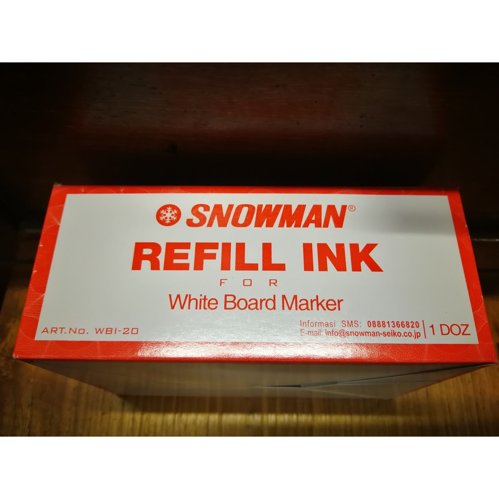 Jual REFILL/ ISI ULANG TINTA WHITEBOARD SNOWMAN | Shopee Indonesia