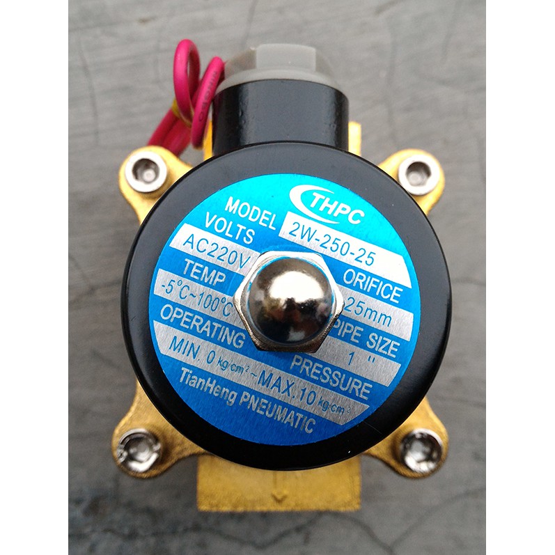 Jual Solenoid Valve Kuningan 1 Inchi 220VAC Normaly Closed | Shopee Indonesia