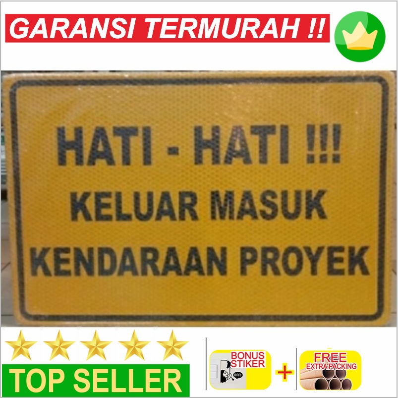 Jual Terlaris Rambu Hati-Hati Kurangi Kecepatan Ada Pekerjaan Proyek ...
