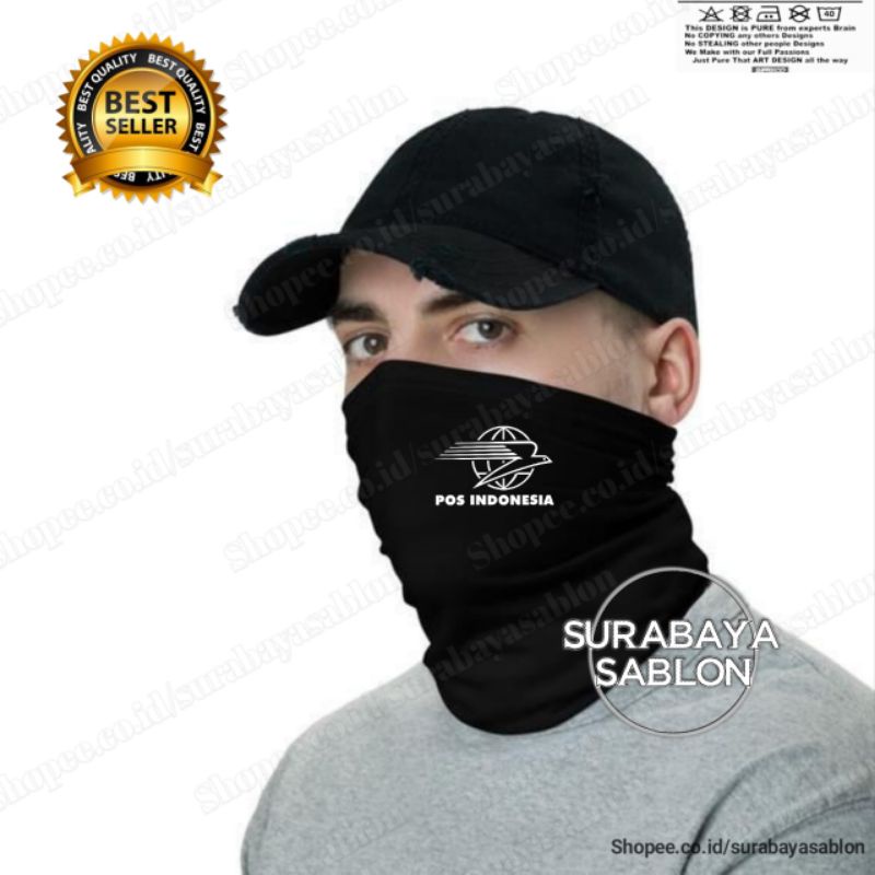 Jual Masker Pos Indonesia Buff - Buff Masker Pos Indonesia Logo Simpel ...
