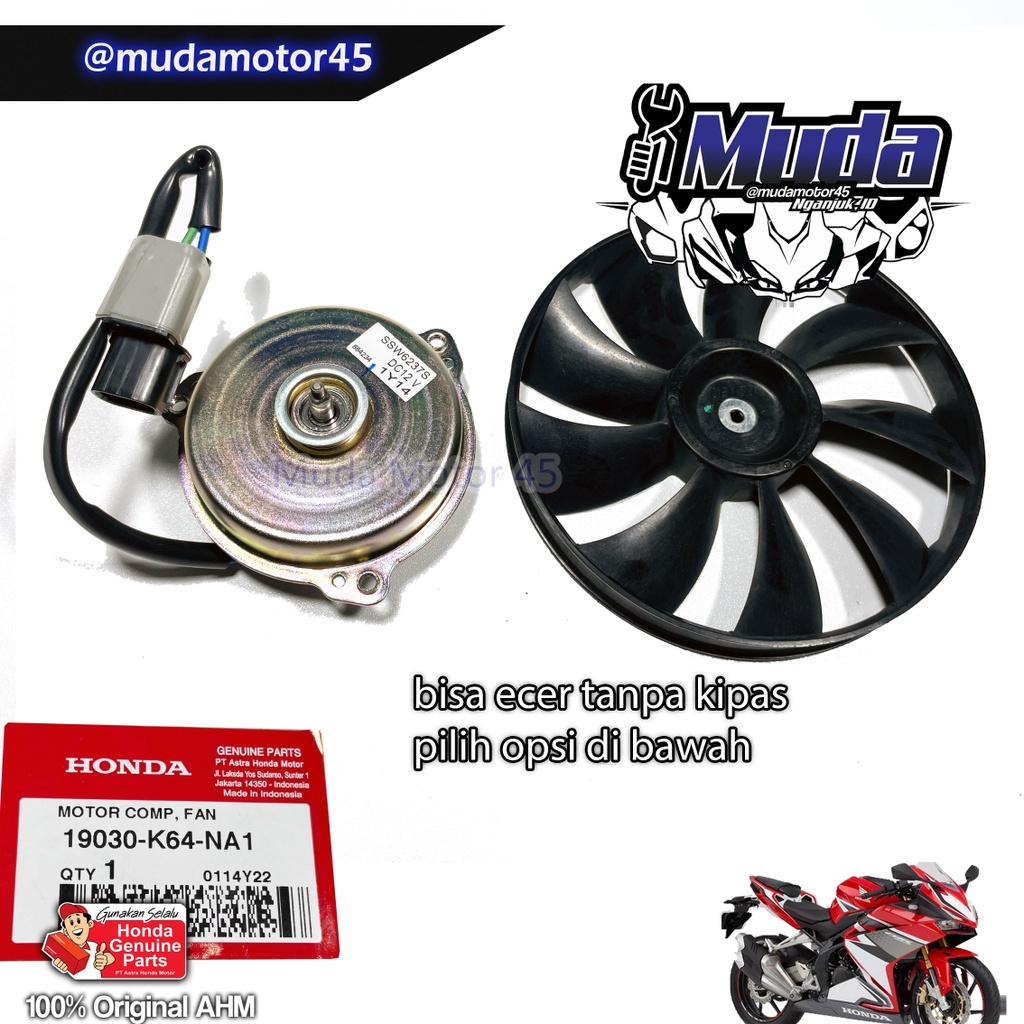 Jual DINAMO MESIN KIPAS RADIATOR CBR250RR LAMA DAN SP QS 2016 2020 2024 19030-K64-N02 ...