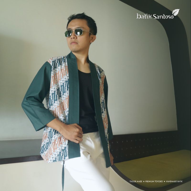 Jual Batik Santoso Rereng Pamor - Sundanese Kimono Outer Pria Wanita ...