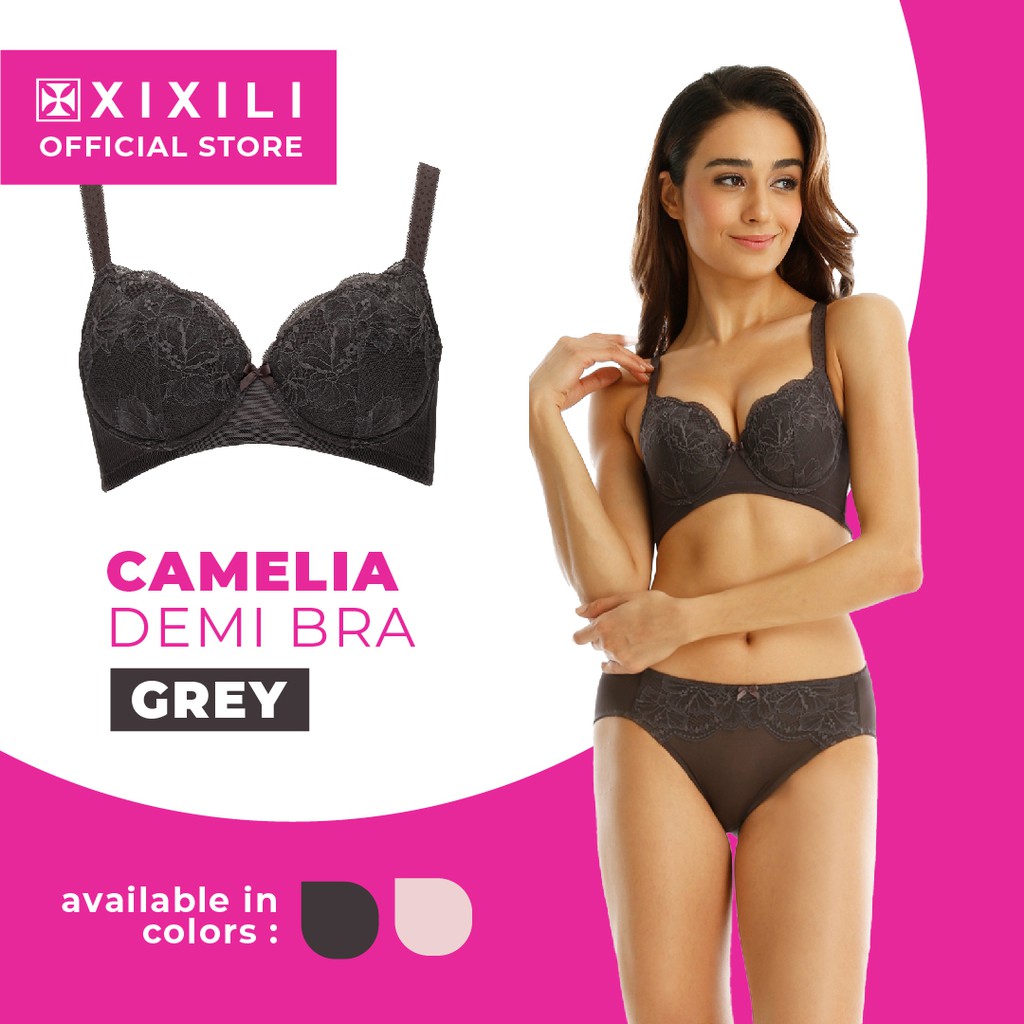 Jual XIXILI Bra renda CAMELIA DEMI BRA bh wanita premium BRA SIZE BESAR JUMBO | Shopee Indonesia