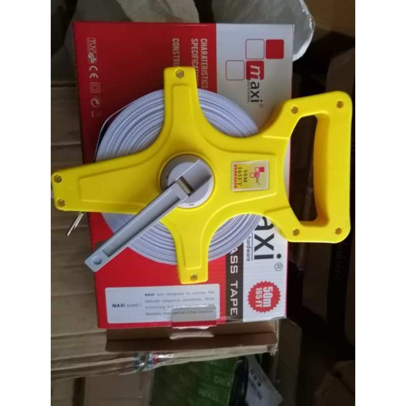 Jual meteran tanam 50 meter maxi 50 m alat ukur pengukur meteran rol ...