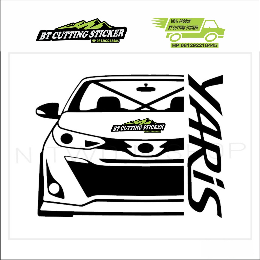 Jual Stiker mobil TOYOTA Yaris 2006/2013/2019 sticker mobil toyota ...