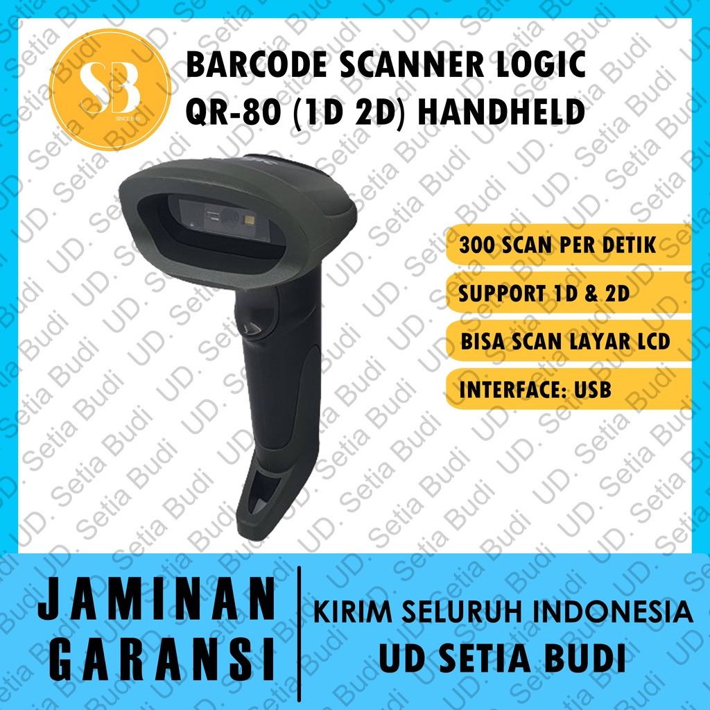 Jual Barcode Scanner QR Code Logic QR 80 (1D 2D) | Shopee Indonesia