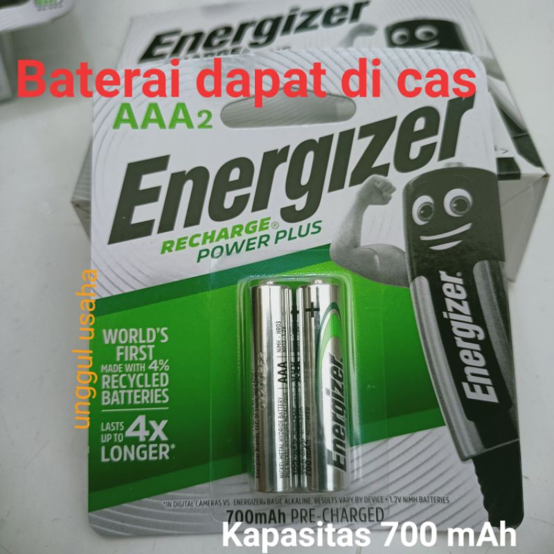 Jual Baterai Energizer Rechargeable / Baterai Cas / Baterai isi ulang AAA 700 mAh ORI Made in ...