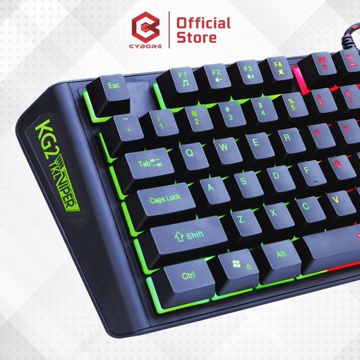 Jual Cyborg Keyboard Gaming KG2 (Viper) TKL | Shopee Indonesia