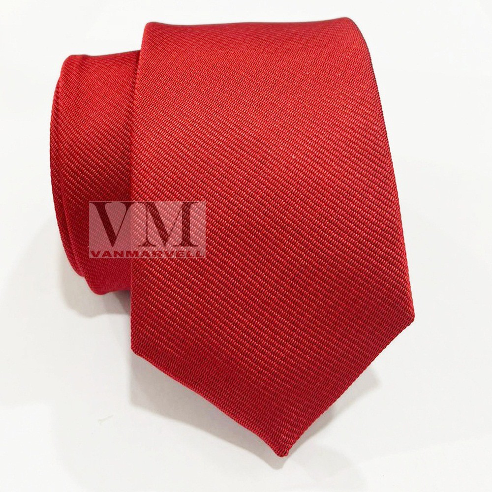 Jual VM Dasi Pesta merah - Dasi Kerja - Dasi Slim Merah Terang - Slim ...