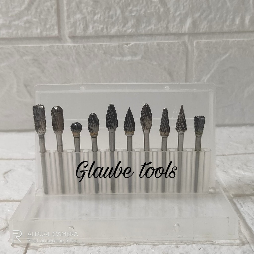 Jual Mata Tuner 3x6 Set- Rotary File 3X6 Set- Mata Bor Carbide Burr ...