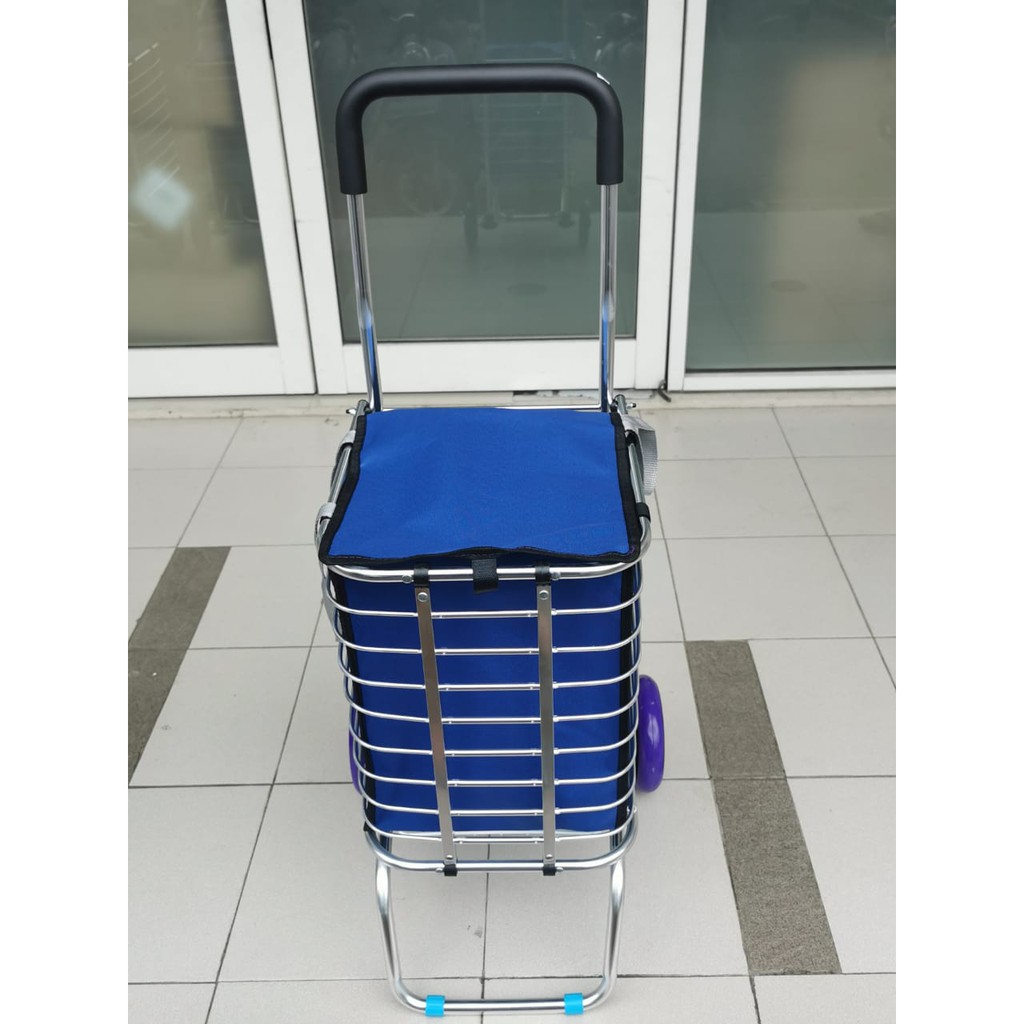 Jual TROLI BELANJA LIPAT ALUMUNIUM - FOLDABLE TROLLEY TROLY ALUMUNIUM ...