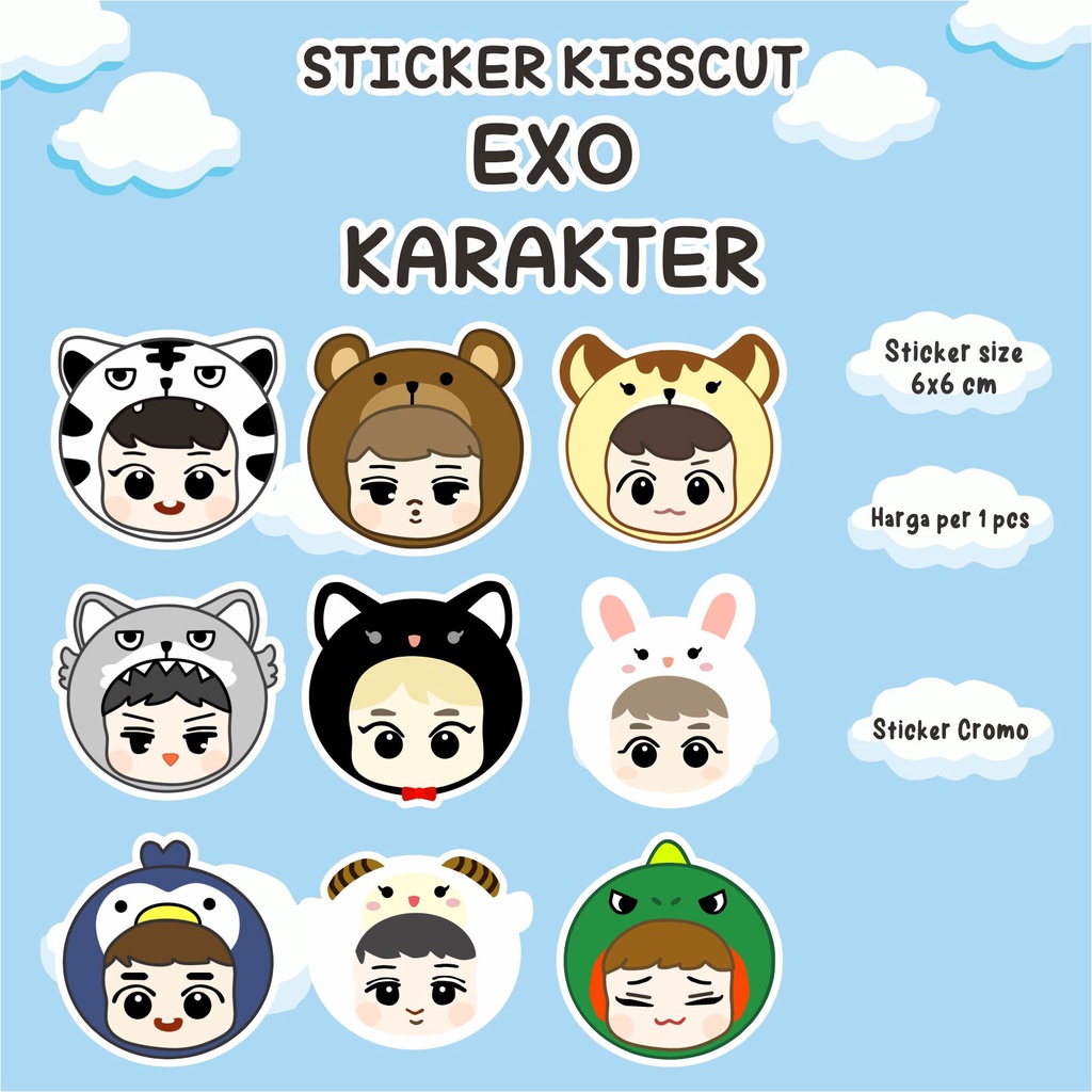 Jual Sticker EXO Karakter Satuan | Shopee Indonesia
