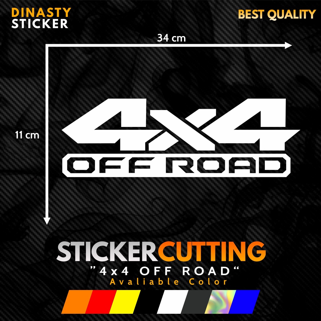 Jual STICKER STIKER CUTTING 4x4 OFFROAD JEEP TAFT GT DOUBLE CABIN ...