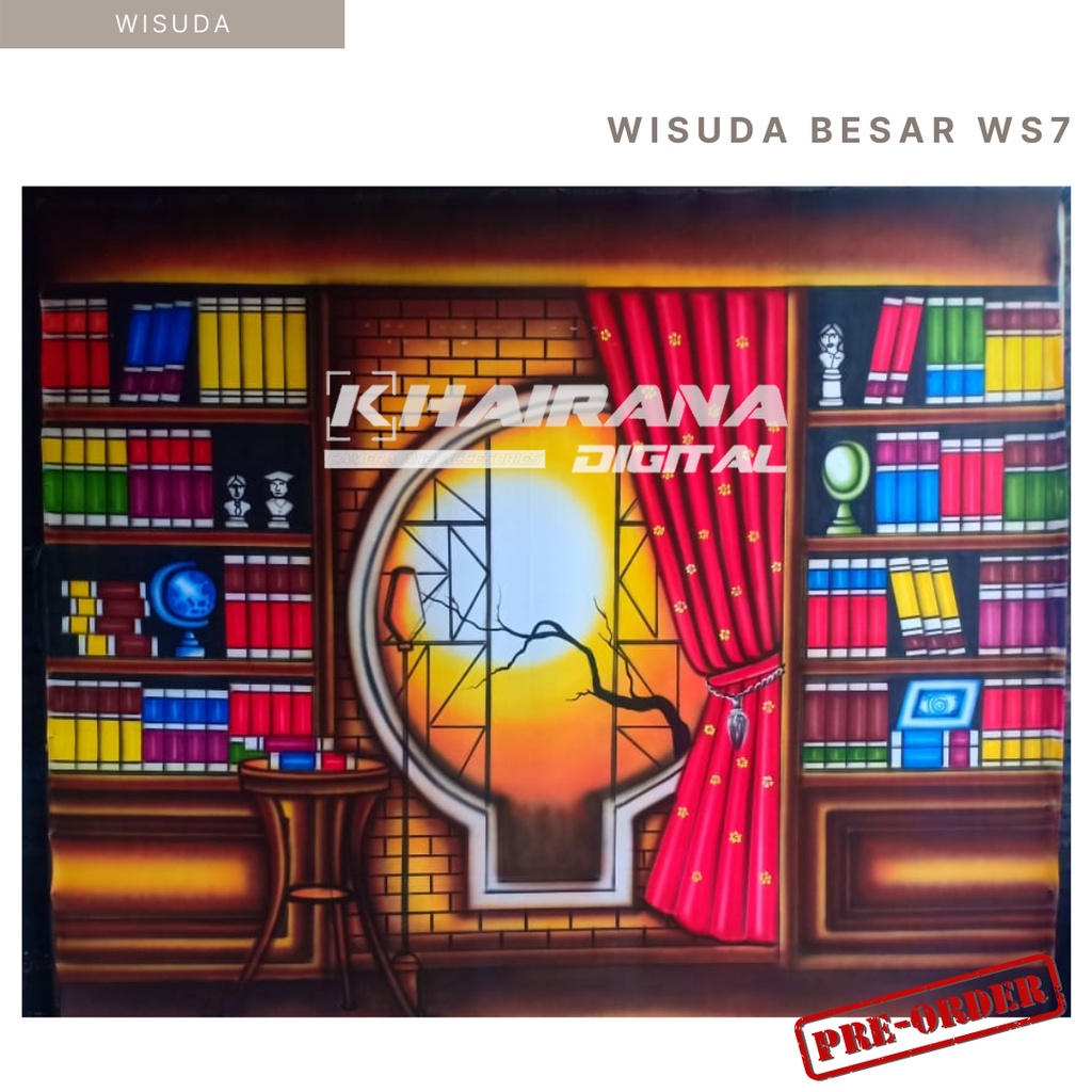 Jual Background Backdrop Latar/Layar Studio Foto Wisuda besar gorden ...