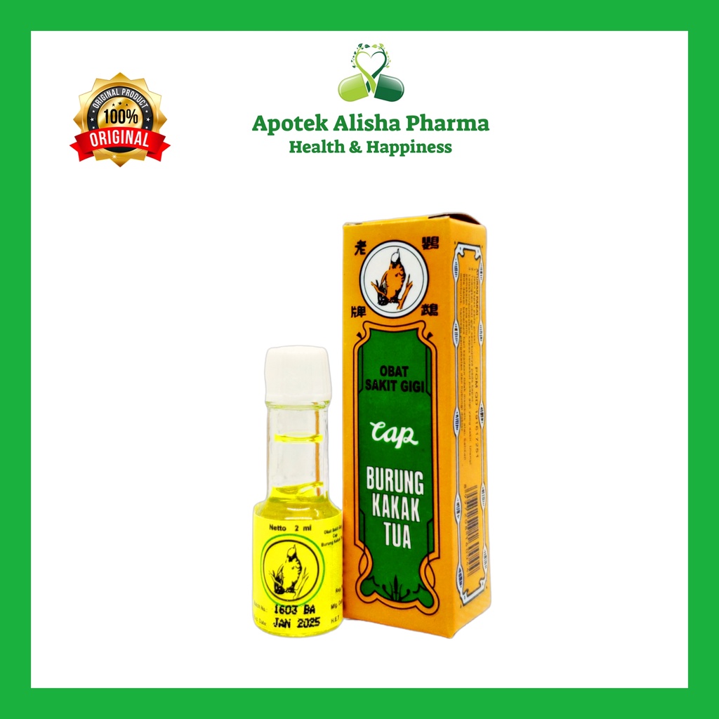 Jual Obat Sakit Gigi Cap Burung Kakatua 2ml - OSG Cap Kakatua Minyak ...