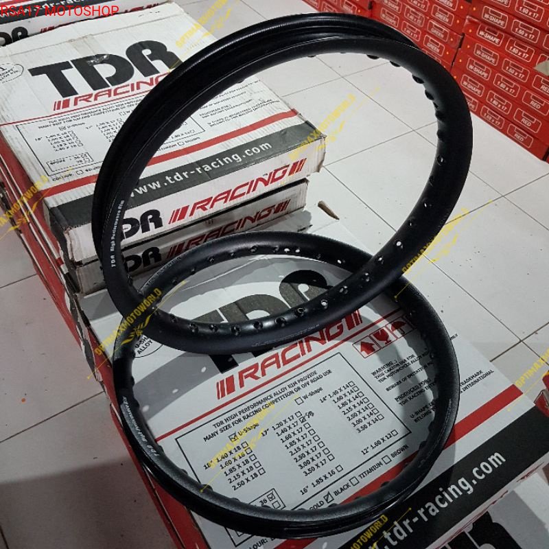 Jual VELG PELEK JARI JARI TDR U SHAPE UKURAN 140 160 RING 17 BLACK SB ...