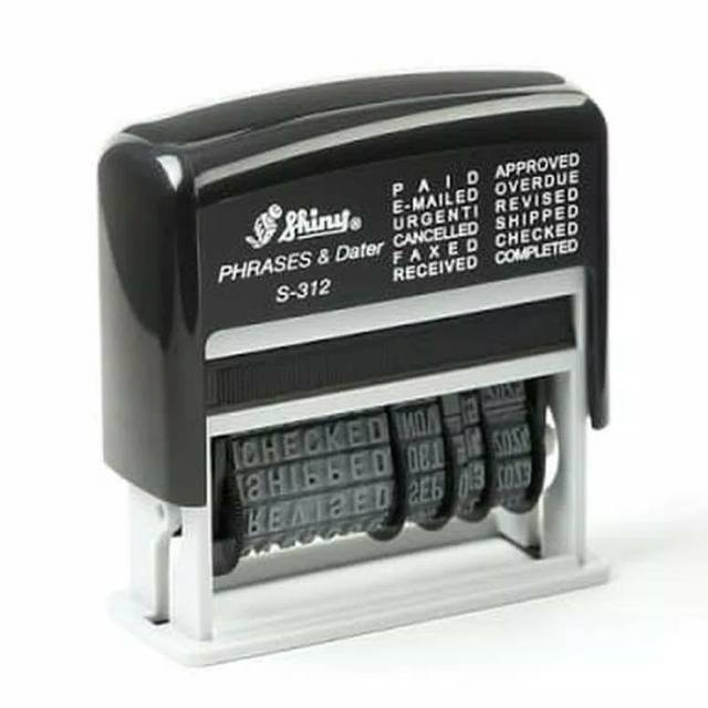 Jual Stempel Tanggalan Frase PAID APPROVED RECEIVED URGENT REVISED ...