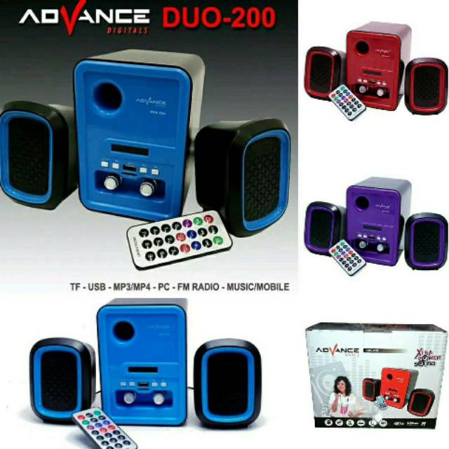 Jual SPEAKER AKTIF ADVANCE DUO 200 SUPER BASS | Shopee Indonesia