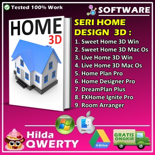 Jual Desain Rumah 3D Home TERBARU untuk PC Laptop Windows & Mac Os ...