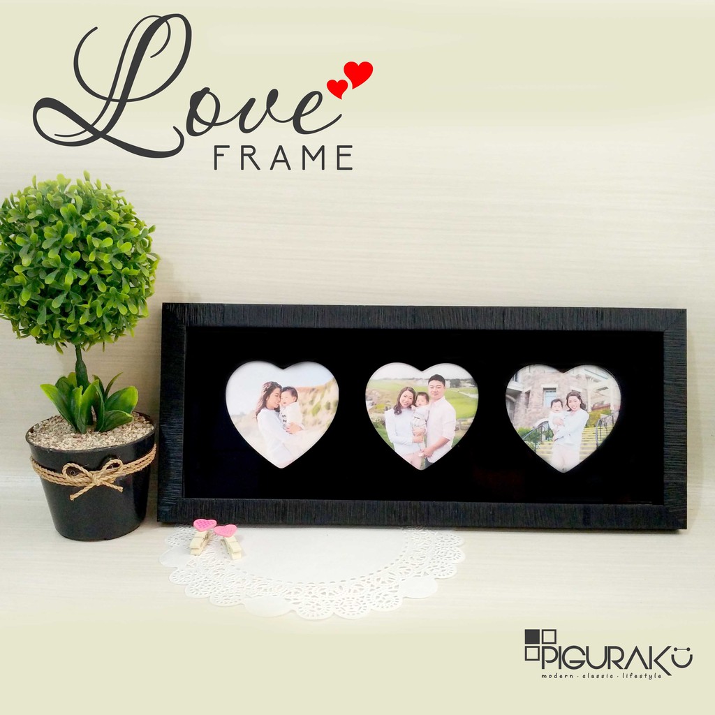 Jual Pigura Bingkai Foto - Love Frame - 3x4R (square) | Shopee Indonesia