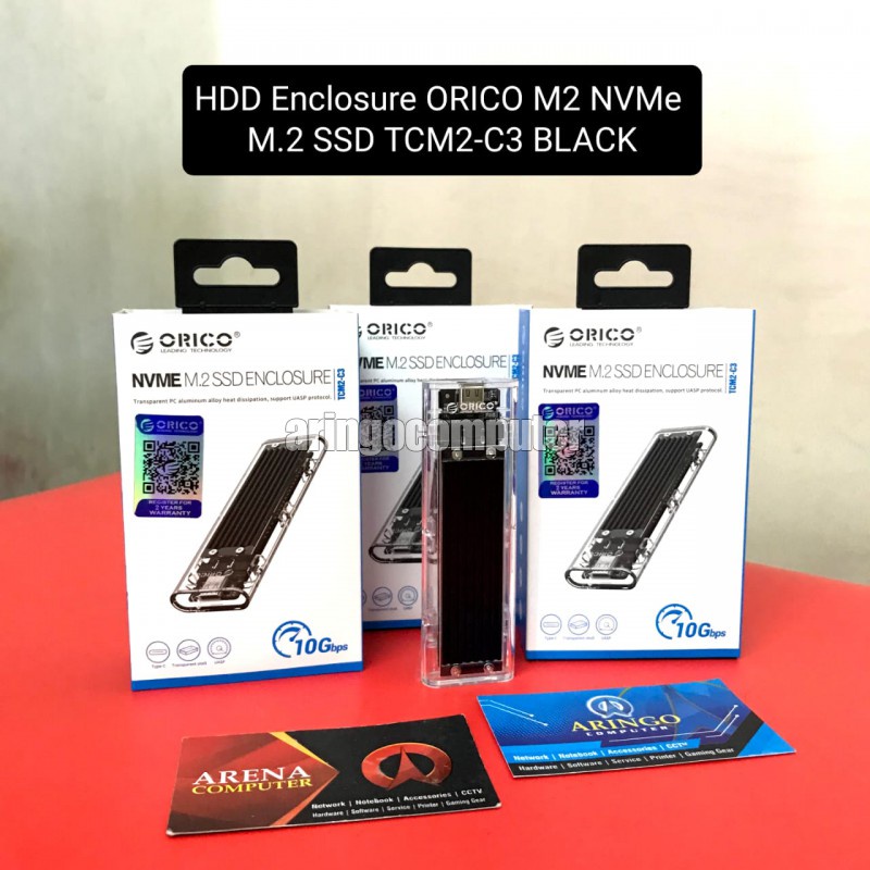 Jual HDD Enclosure ORICO M2 NVMe M.2 SSD TCM2-C3 BLACK | Shopee Indonesia