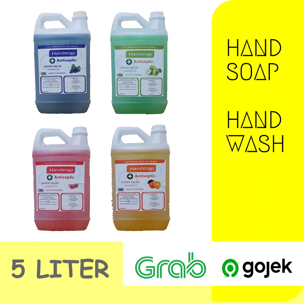 Jual HANDSOAP / HANDWASH ANTISEPTIK 5L. SABUN CUCI TANGAN CAIR 5 LITER ...