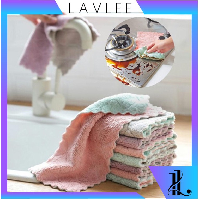 Jual LAVLEE K798 Kain Lap Microfiber Serbaguna Serap Air / Kain Lap Piring / Towel / Kain Lap ...
