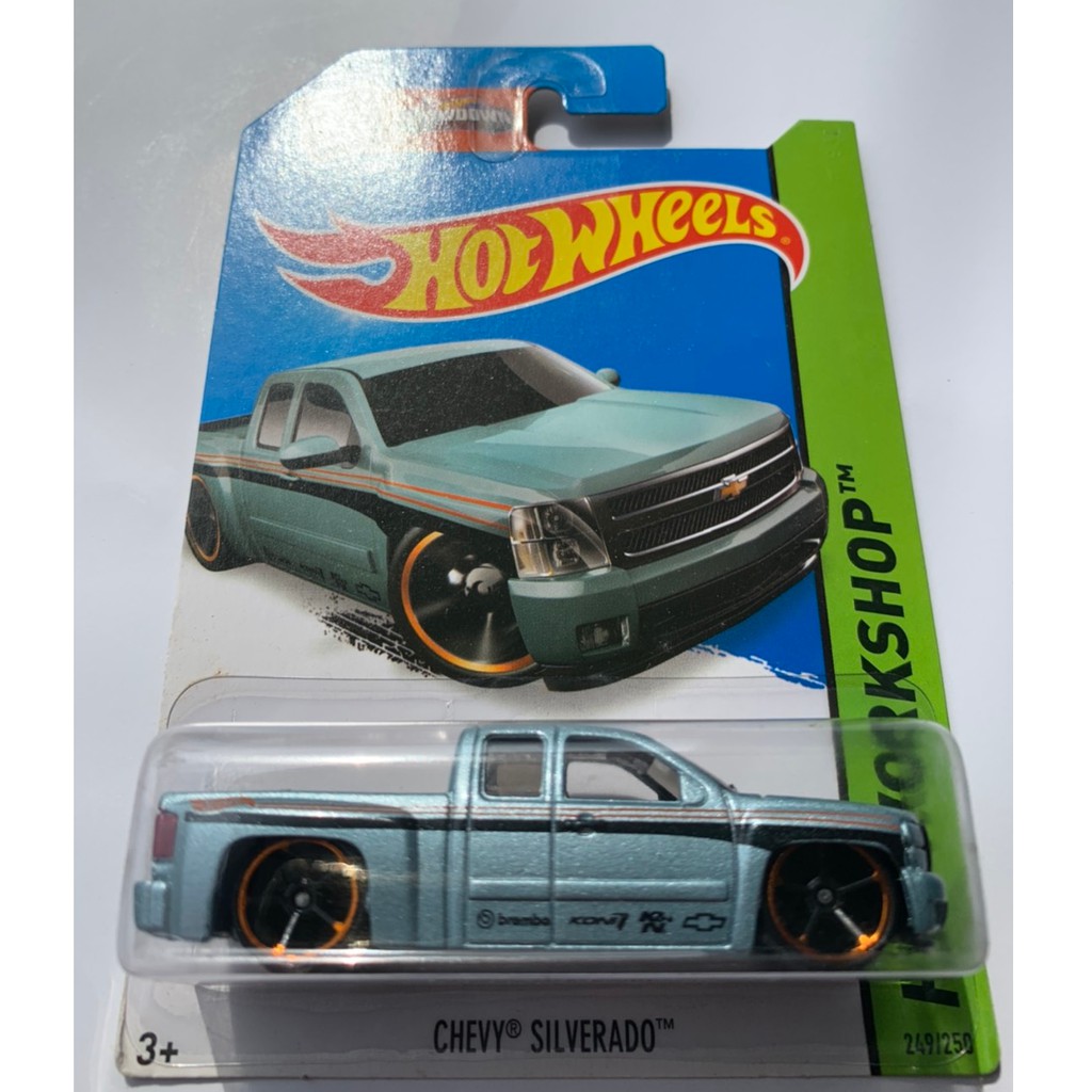 Jual HOTWHEELS HOT WHEELS CHEVY SILVERADO BIRU PICKUP HW WORKSHOP ...