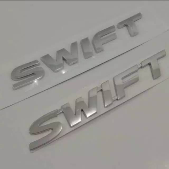 Jual Emblem logo suzuki Swift ukuran original bagasi silver chrome ...